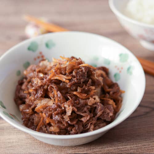 Beef Shigureni (Japanese Simmered Beef with Ginger) - Umami Pot
