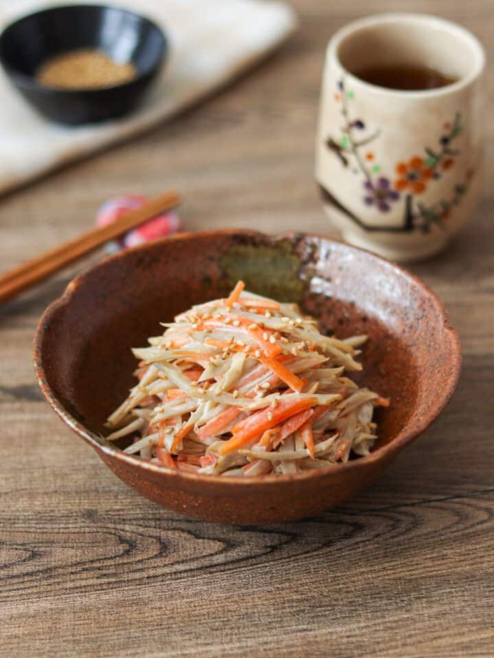 Gobo Salad (Burdock Root Salad with Mayonnaise) - Umami Pot