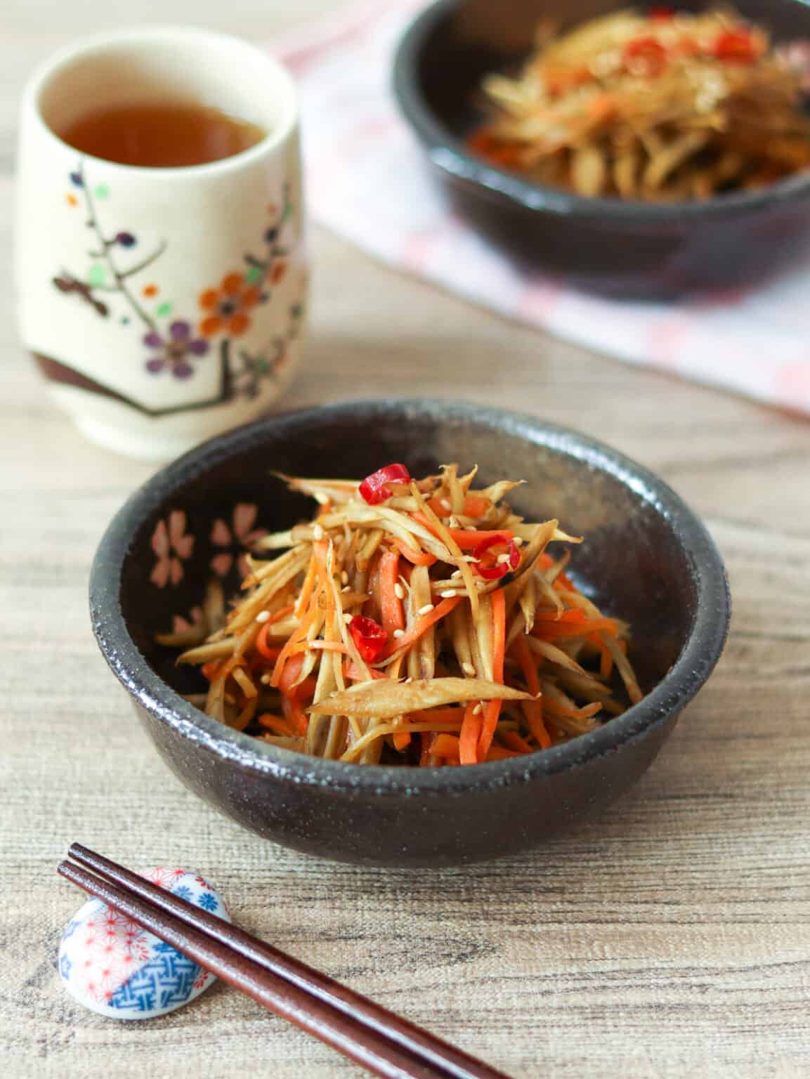 Kinpira Gobo (Burdock Root Stir-Fry) - Umami Pot
