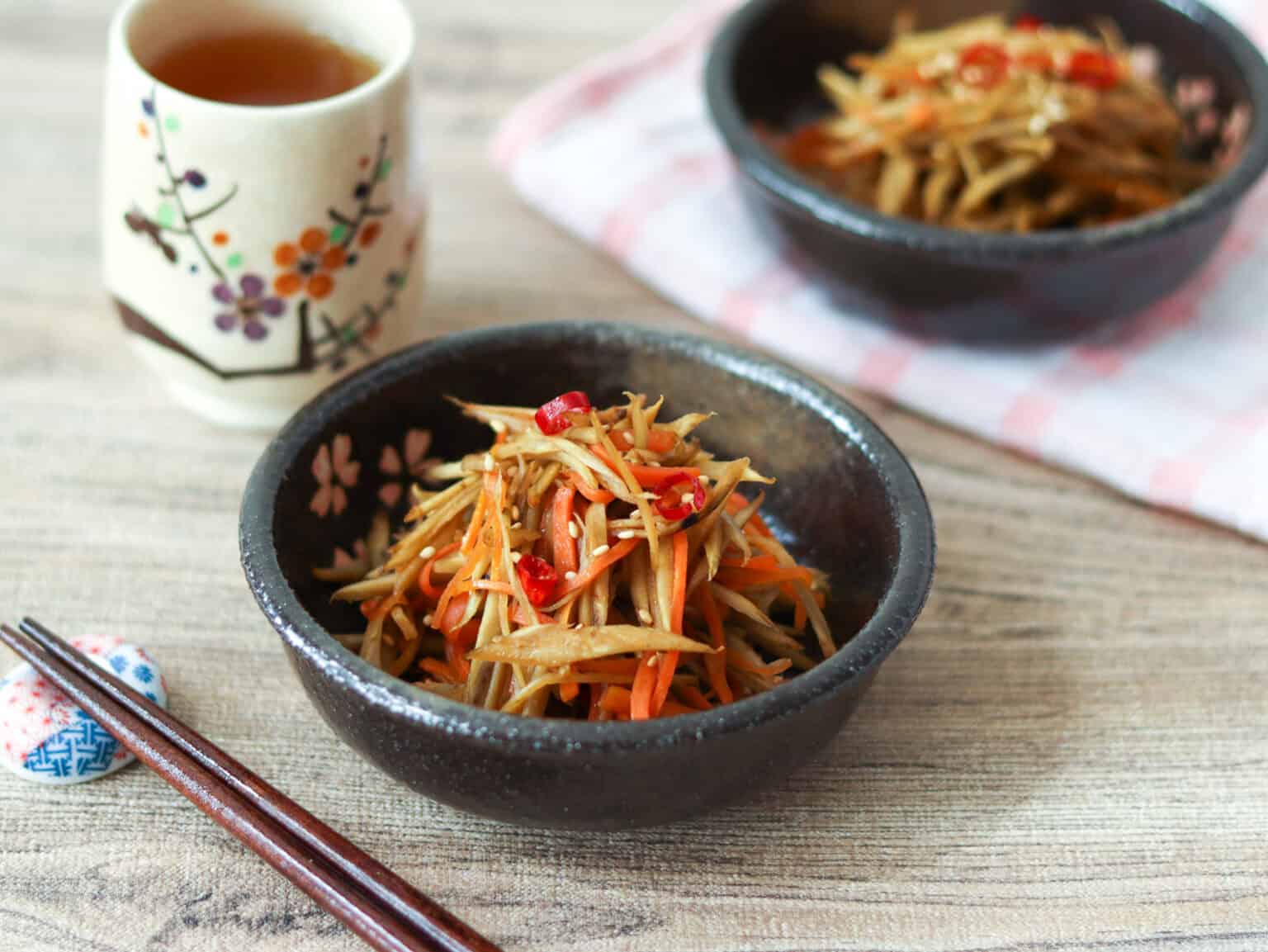 Kinpira Gobo (Burdock Root Stir-Fry) - Umami Pot
