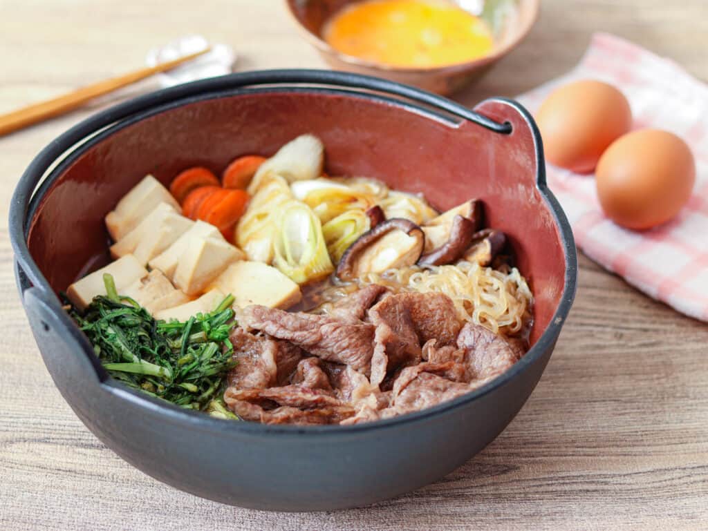 Sukiyaki (Japanese Beef Hot Pot) - Umami Pot
