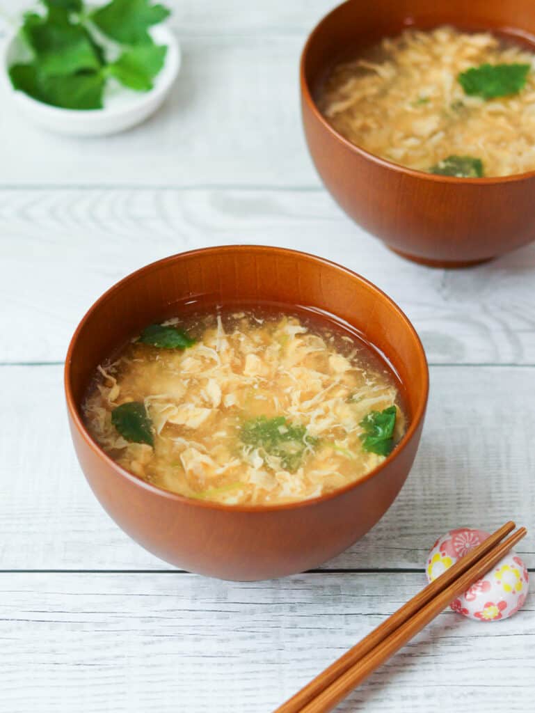 Kakitamajiru (Japanese Egg Drop Soup) - Umami Pot