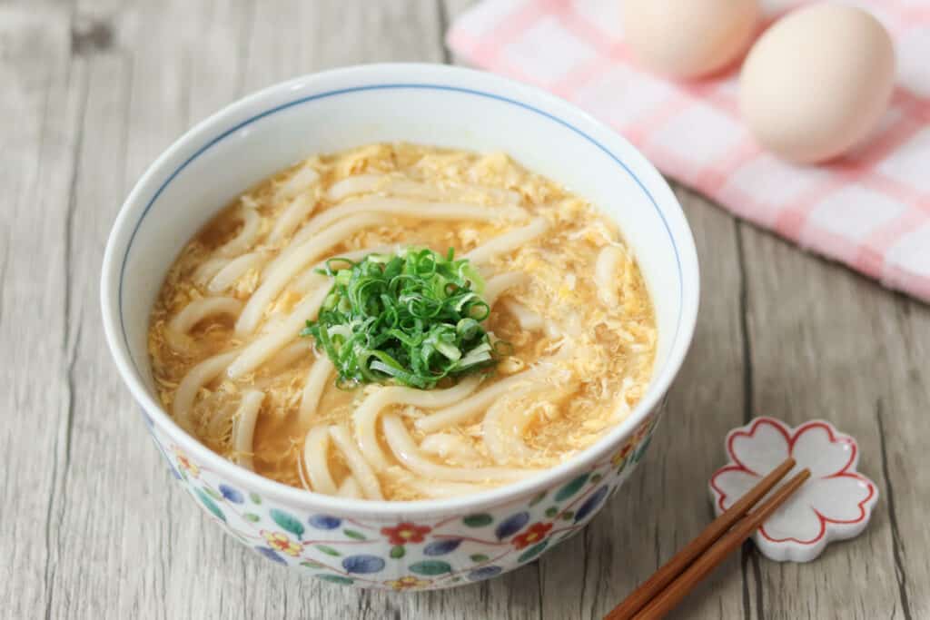 Tamago-Toji Udon (Egg Drop Udon Noodle Soup) - Umami Pot