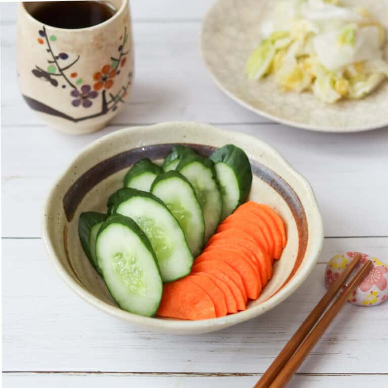 Asazuke (Japanese Light Pickles) with Salt - Umami Pot