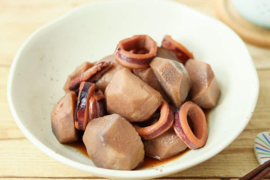 Simmered Taro and Squid - Umami Pot