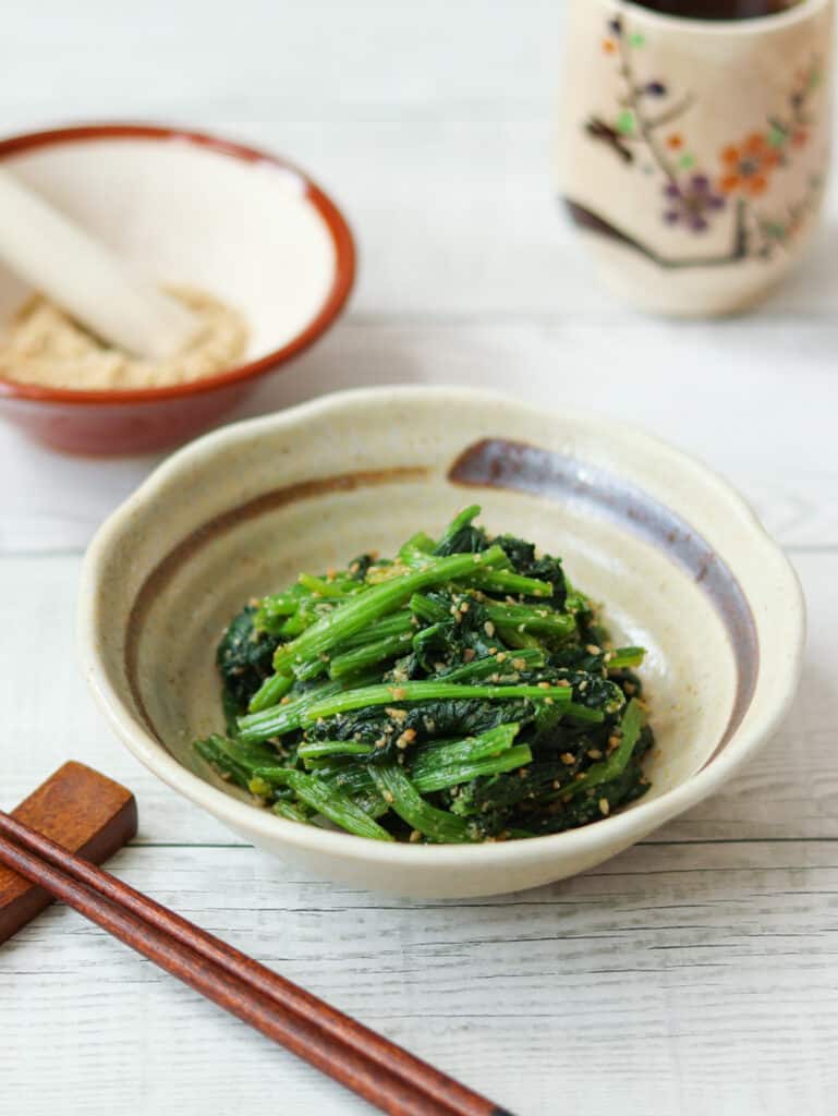 Spinach Gomaae (Japanese Sesame Spinach Salad) - Umami Pot