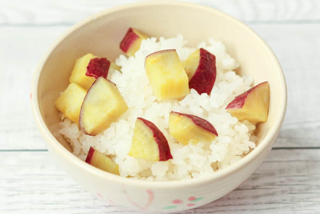 Satsumaimo Gohan (Japanese Sweet Potato Rice) - Umami Pot