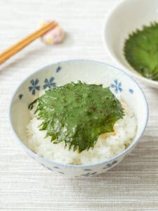 Japanese Pickled Shiso (Perilla) Leaves in Soy Sauce - Umami Pot