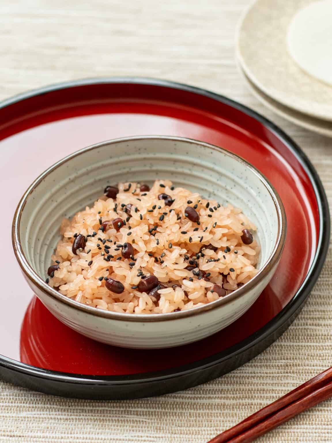Traditional-Style Sekihan (Japanese Red Rice with Adzuki Beans) - Umami Pot