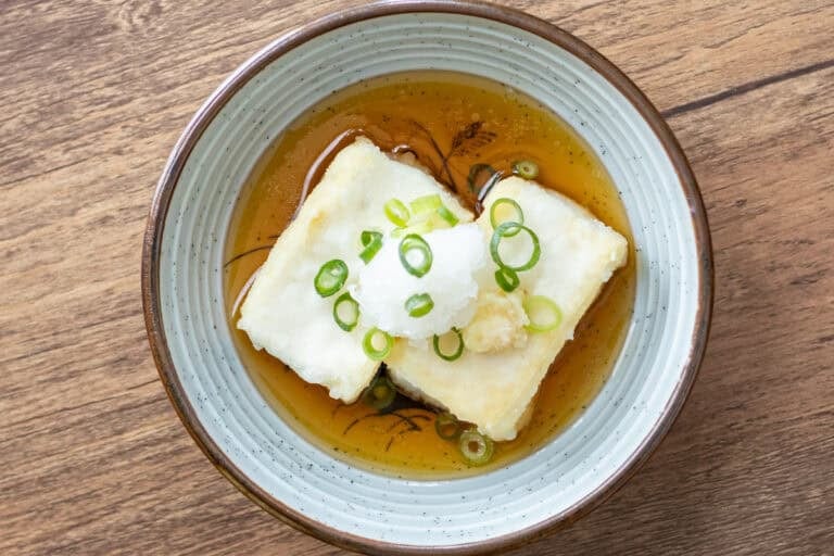 Agedashi Tofu (Japanese Deep Fried Tofu in a Dashi-Based Sauce) - Umami Pot